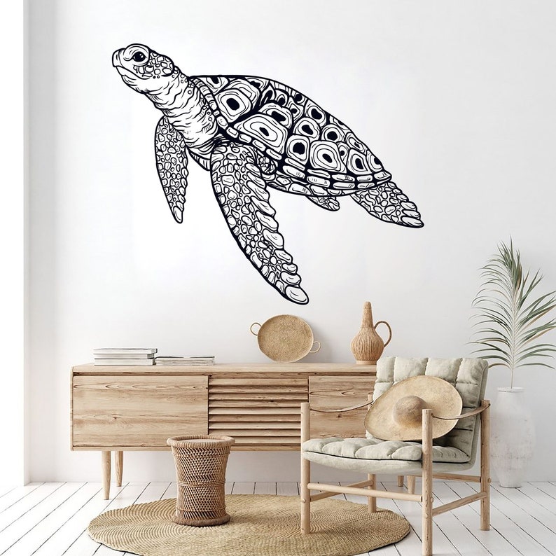 Turtle Wall Decor Sea Turtle Wall Decals Sea Turtle Wall - Etsy