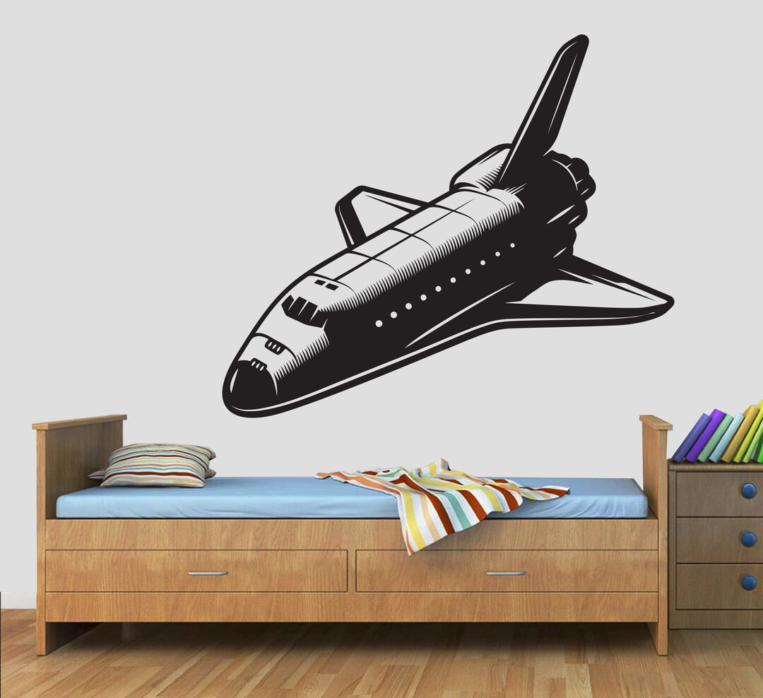 Spaceship Decor Custom Outer Space Stars Space Girl Boy Room Gifts Him ...