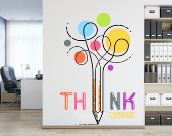 Office Wall Vinyl Sticker Decals Work Office Wall Decal - Etsy