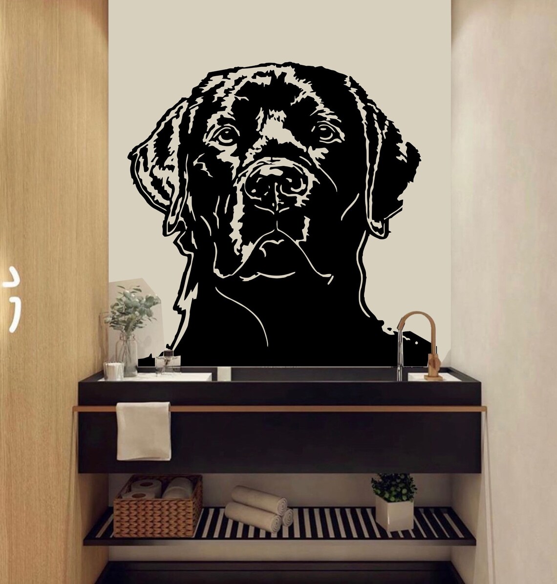 Labrador Dog Wall Decal Dog Decor Dog Kids Dog Wall Art Decal - Etsy