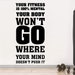 Gym Wall Decal Fitness Decor Art Quotes Gym Stickers Fitness - Etsy