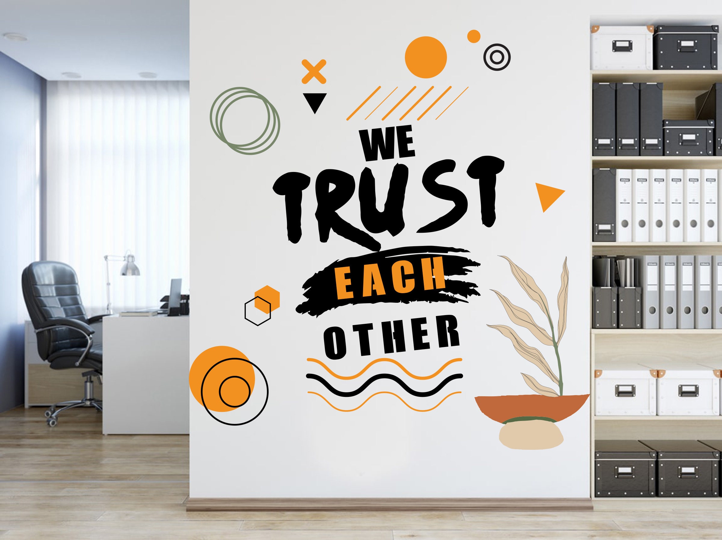 Office Decor Office Wall Art Teamwork Stickers Teamwork | Etsy