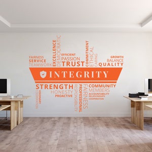 Integrity Wall Decor, Integrity Wall Decal, Integrity Wall Art ...