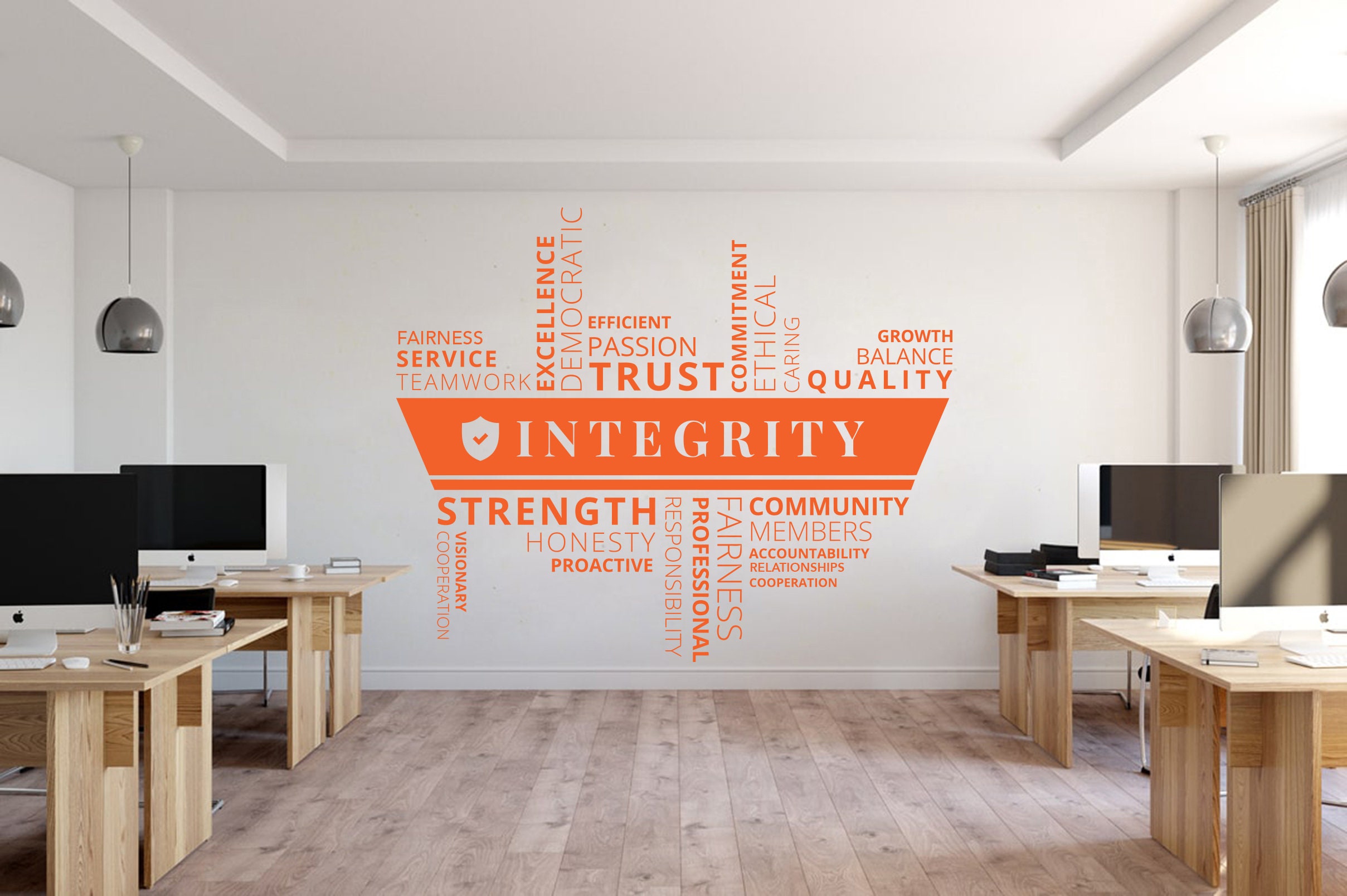 Integrity Wall Decor Integrity Wall Decal Integrity Wall - Etsy