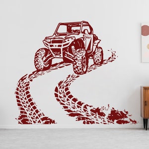 Off Road 4x4 Tire Marks Wall Decor Ranger Wall Decal Racing Road Tire ...