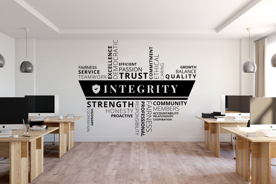 Integrity Wall Decor, Integrity Wall Decal, Integrity Wall Art ...