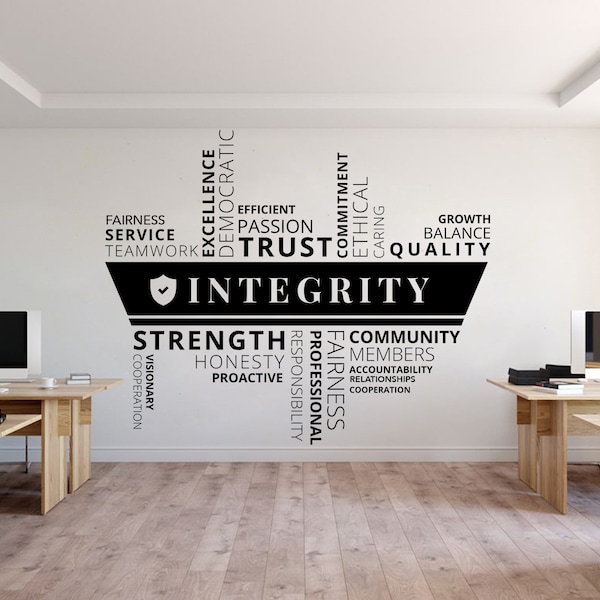Integrity Wall Art - Etsy