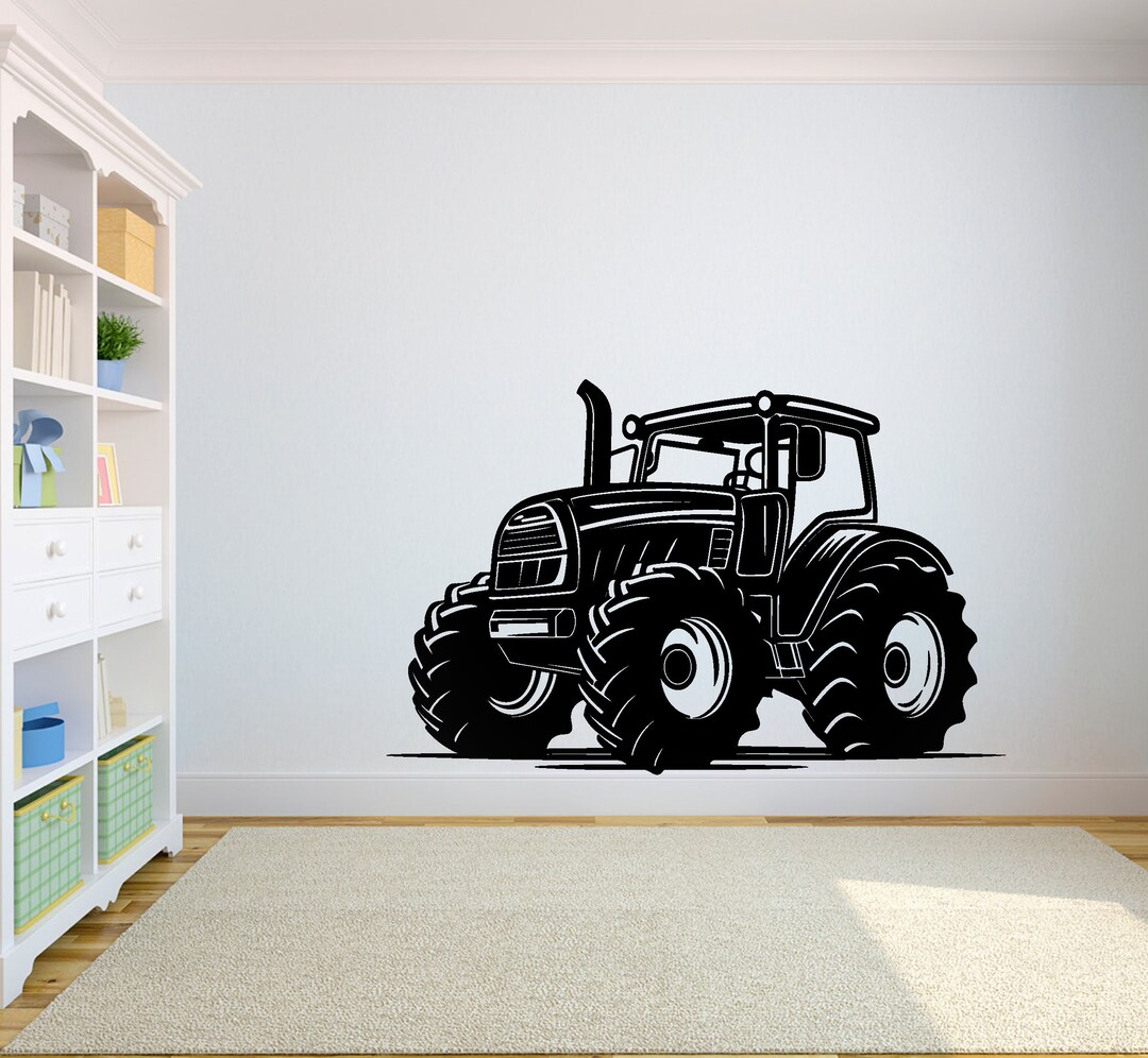 Tractor Wall Decal Tire Marks Wall Decor Tractor Farm Wall Decal Racing ...