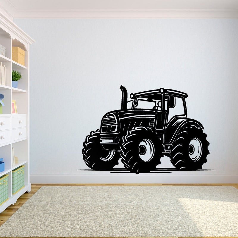 Tractor Wall Decal - Etsy UK