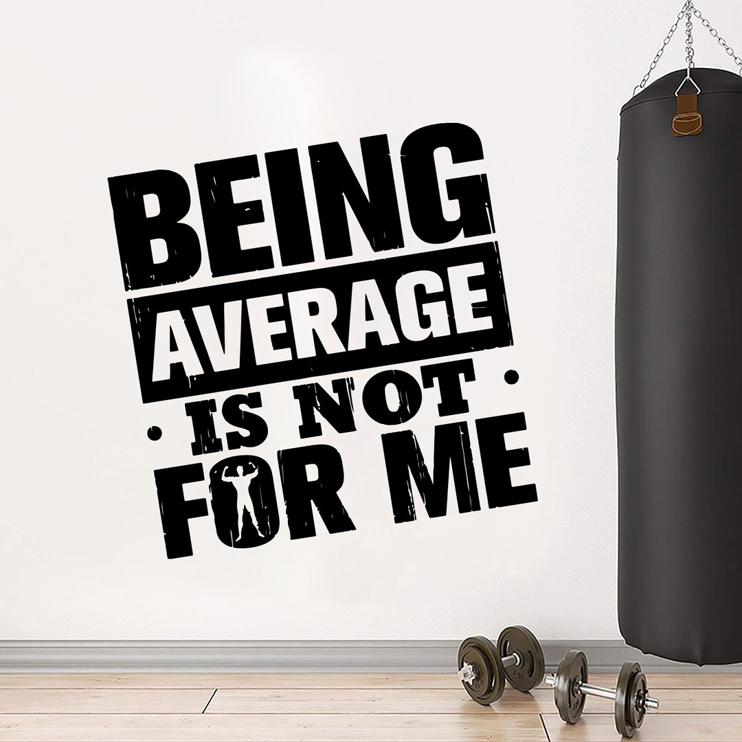 Fitness Decor Art Quotes Gym Stickers Fitness Wall Art Gifts Boys Girl ...