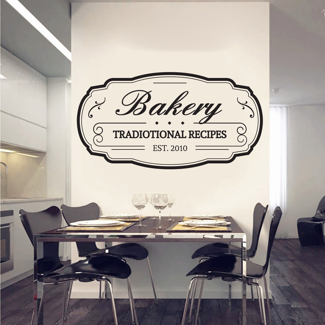 Bakery Wall Art Custom Baking Wall Decal Baker Decals - Etsy