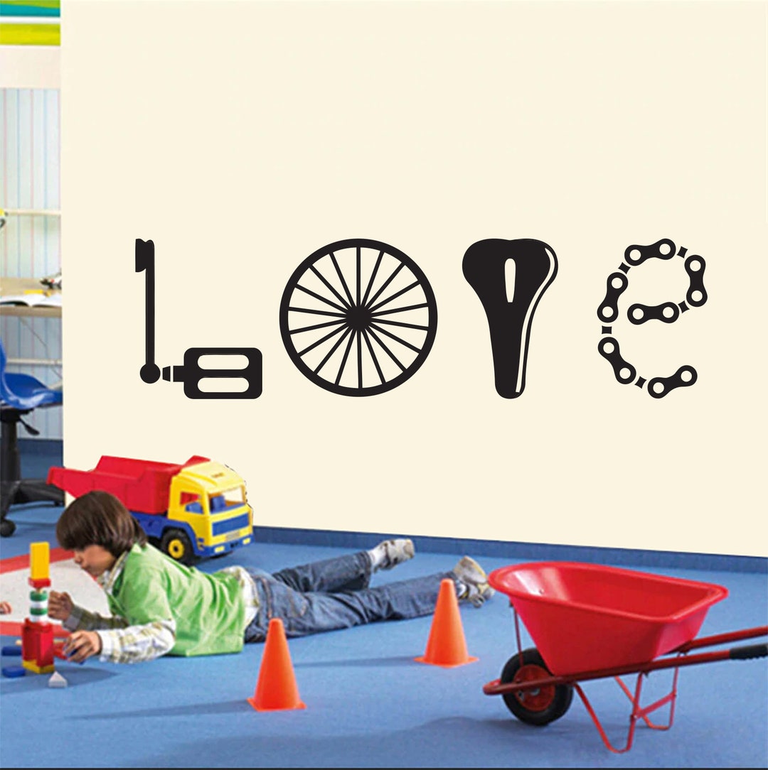 Bicycle Bike Wall Decor Stickers Art Vinyl Decal Bike Art Wall Art ...