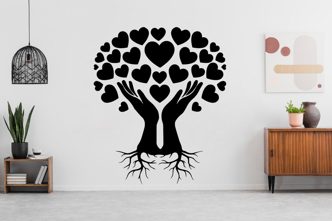 Tree Heart Wall Decor Family Tree Gift Tree of Life Blessing Tree Wall ...