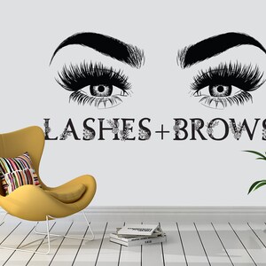 Eyelashes Custom Wall Decor Lashes Salon Beauty Women Beautiful ...