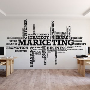 Marketing Wall Decor, Marketing Wall Decal, Marketing Wall Art ...