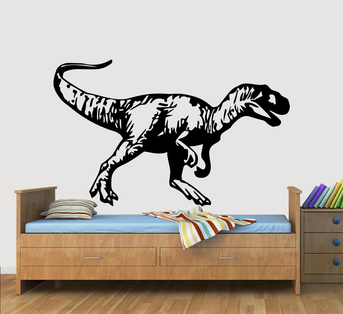 Dinosaur Wall Decor Custom T-rex Art Decal Dinosaur Dinosaur - Etsy