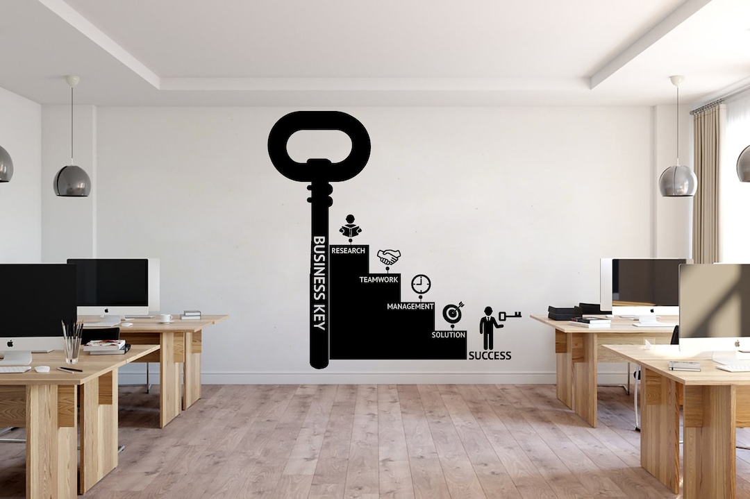 Business Key Office Decor Office Stickers Office Wall Art Gifts Home ...