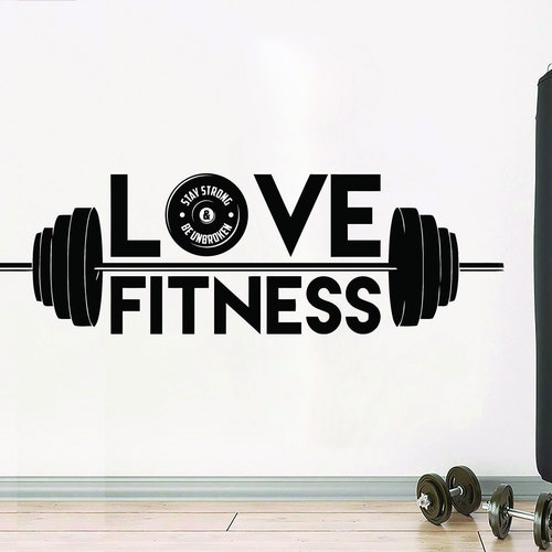 Fitness Decor Art Quotes Gym Stickers Fitness Wall Art Gifts - Etsy