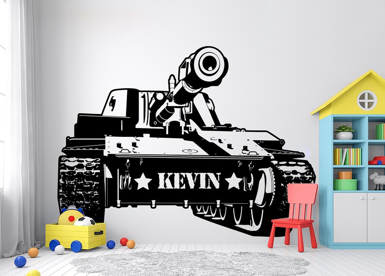 Tank Military Wall Decal Hero Soldier Army Helicopter Custom - Etsy