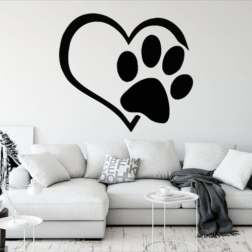 Pet Wall Decal Stickers Dog or Cat Owner Gift Vinyl Home - Etsy
