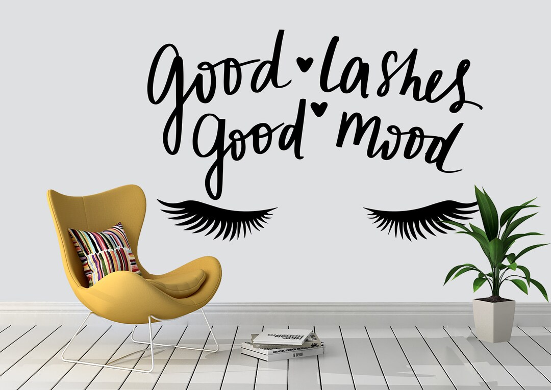 Eyelashes Custom Wall Decor Lashes Salon Beauty Women Beautiful ...