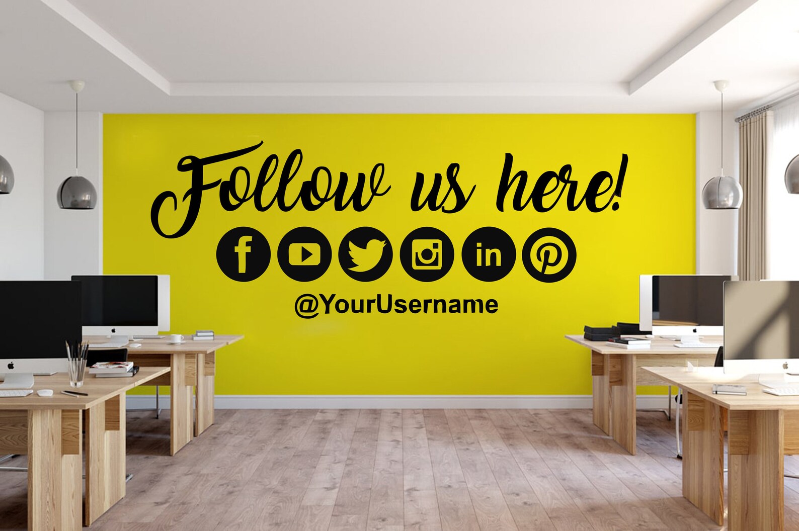 Office Decor Office Social Media Office Stickers Office Wall | Etsy