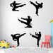 Karate Wall Decal Karate Art Wall Decal Sports Vinyl Karate - Etsy