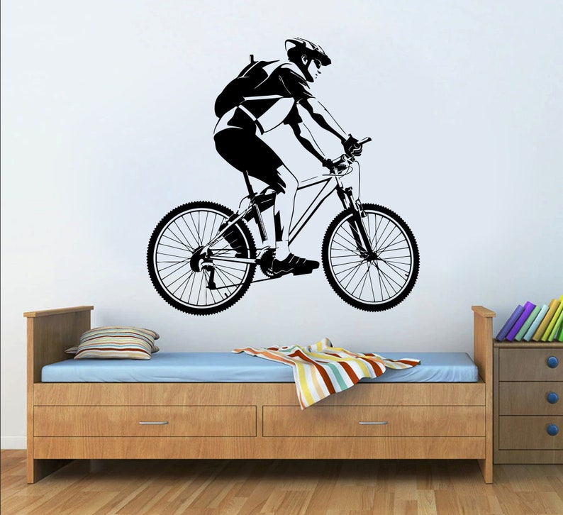 Bicycle Bike Wall Decor Stickers Art Vinyl Decal Bike Art Wall | Etsy