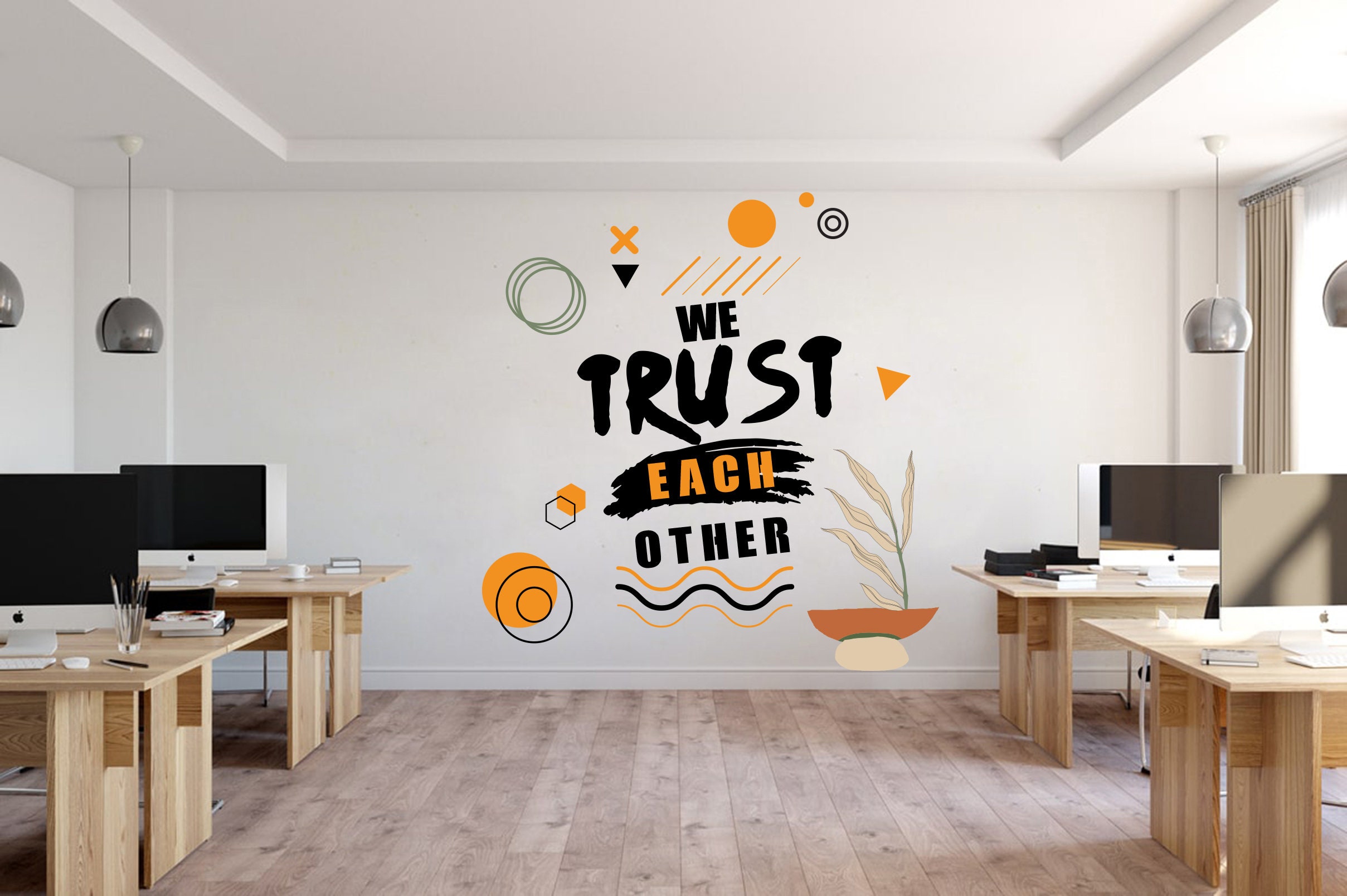 Office Decor Office Wall Art Teamwork Stickers Teamwork | Etsy