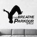 Parkour Wall Decal Parkour Art Wall Decal Sport Vinyl Parkour Boys Wall ...