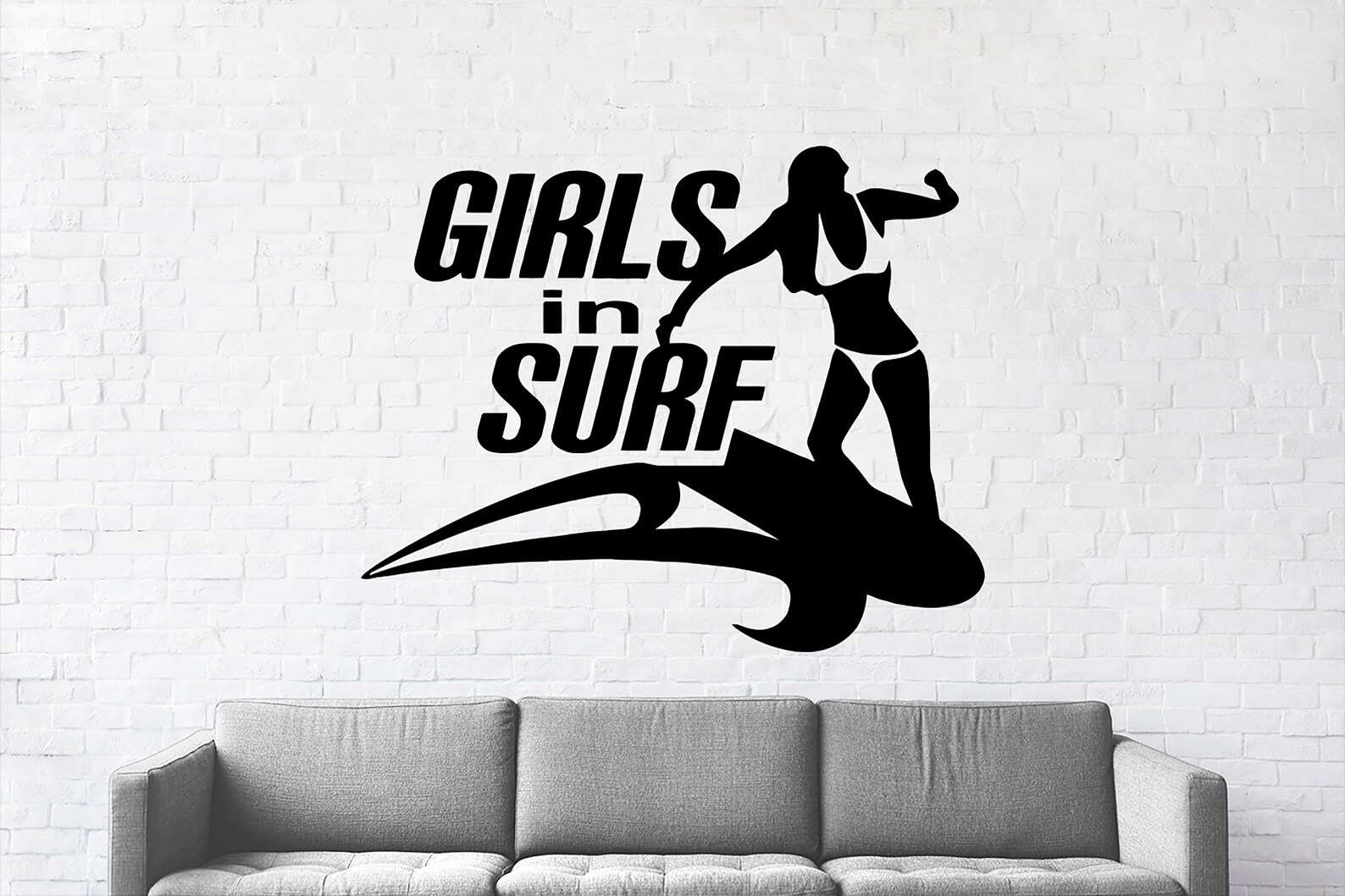 Surf Wall Decal Surfboard Art Wall Decal Beach Sport Vinyl - Etsy