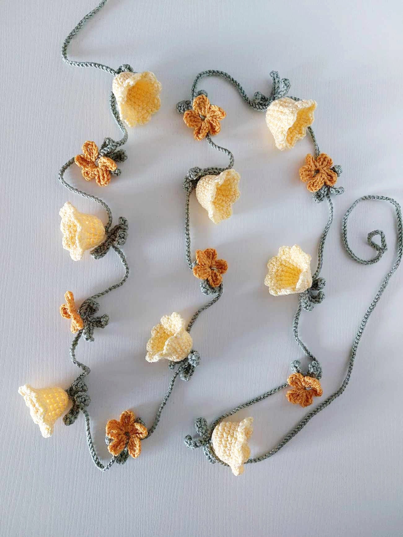 Spring Garland Crochet Garland Flower Garland Wedding Garland Crochet ...
