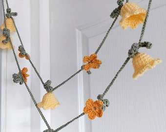 Spring Garland Crochet Garland Flower Garland Wedding Garland Crochet ...