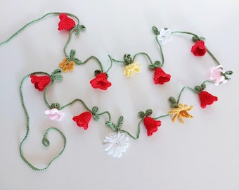 Spring Garland Crochet Garland Flower Garland Wedding Garland Crochet ...