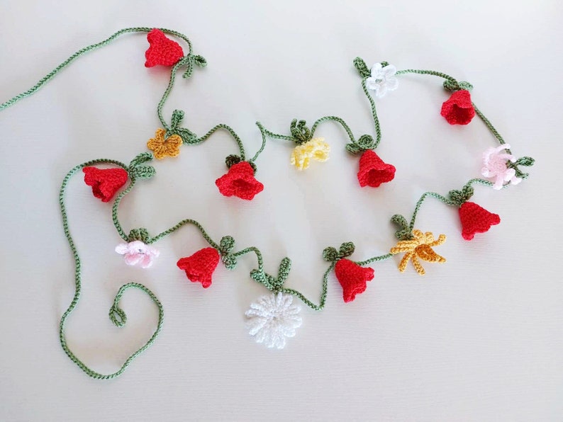Spring Garland Crochet Garland Flower Garland Wedding Garland Spring ...