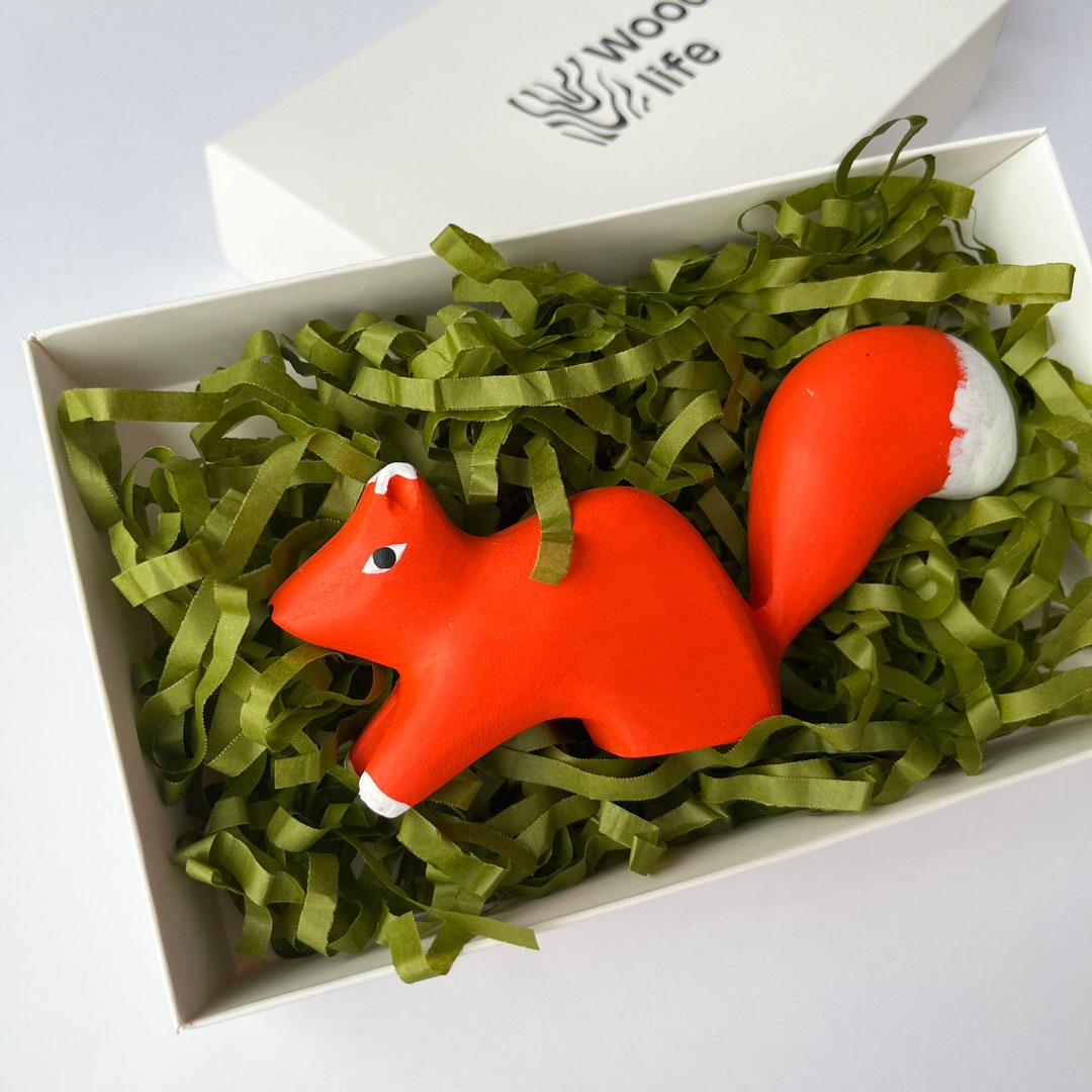 Artisan Wooden Toy Squirrel: Eco-friendly Wood Playmate | Handcrafted ...