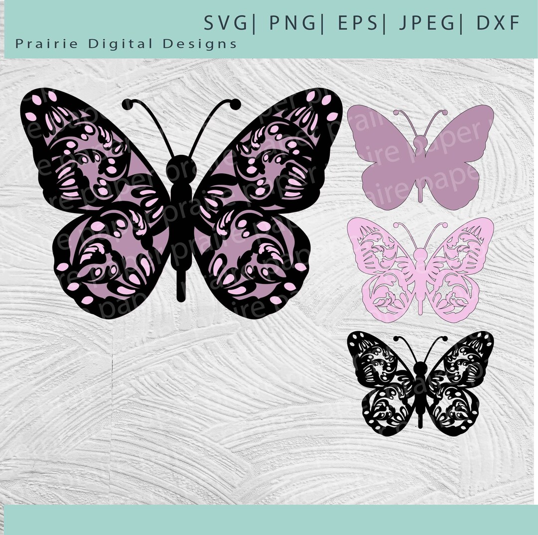 Butterfly SVG-3D Butterfly Svg-layered Butterfly Svg-cut Files - Etsy ...