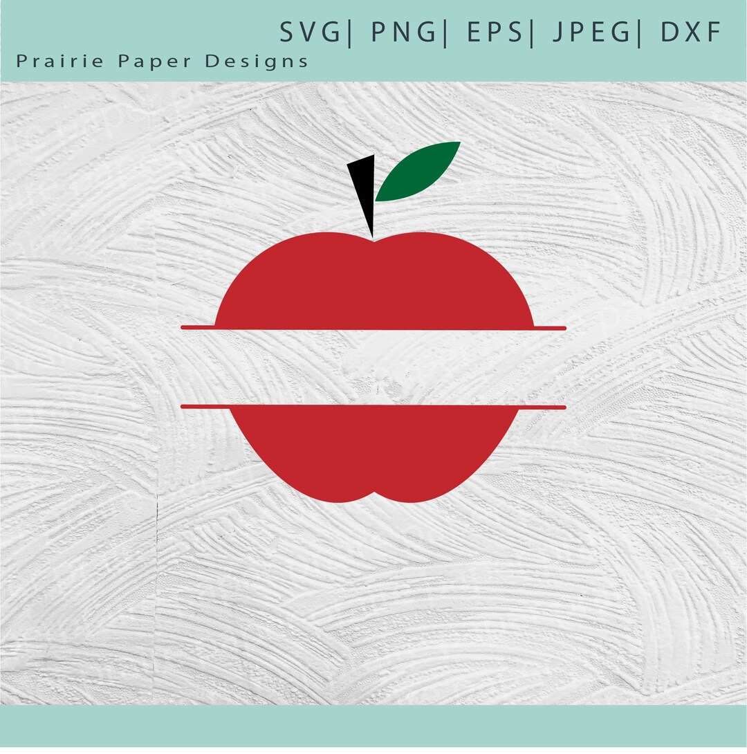 Apple SVG Apple Monogram Svg-apple Name Frame Svg-teacher - Etsy