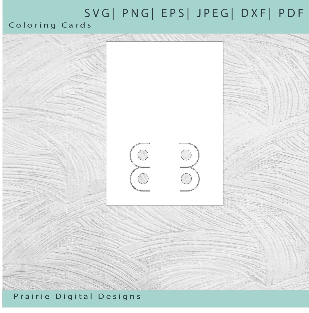 Coloring Card Svg-coloring Card Template-crayon Holder SVG Crayon ...