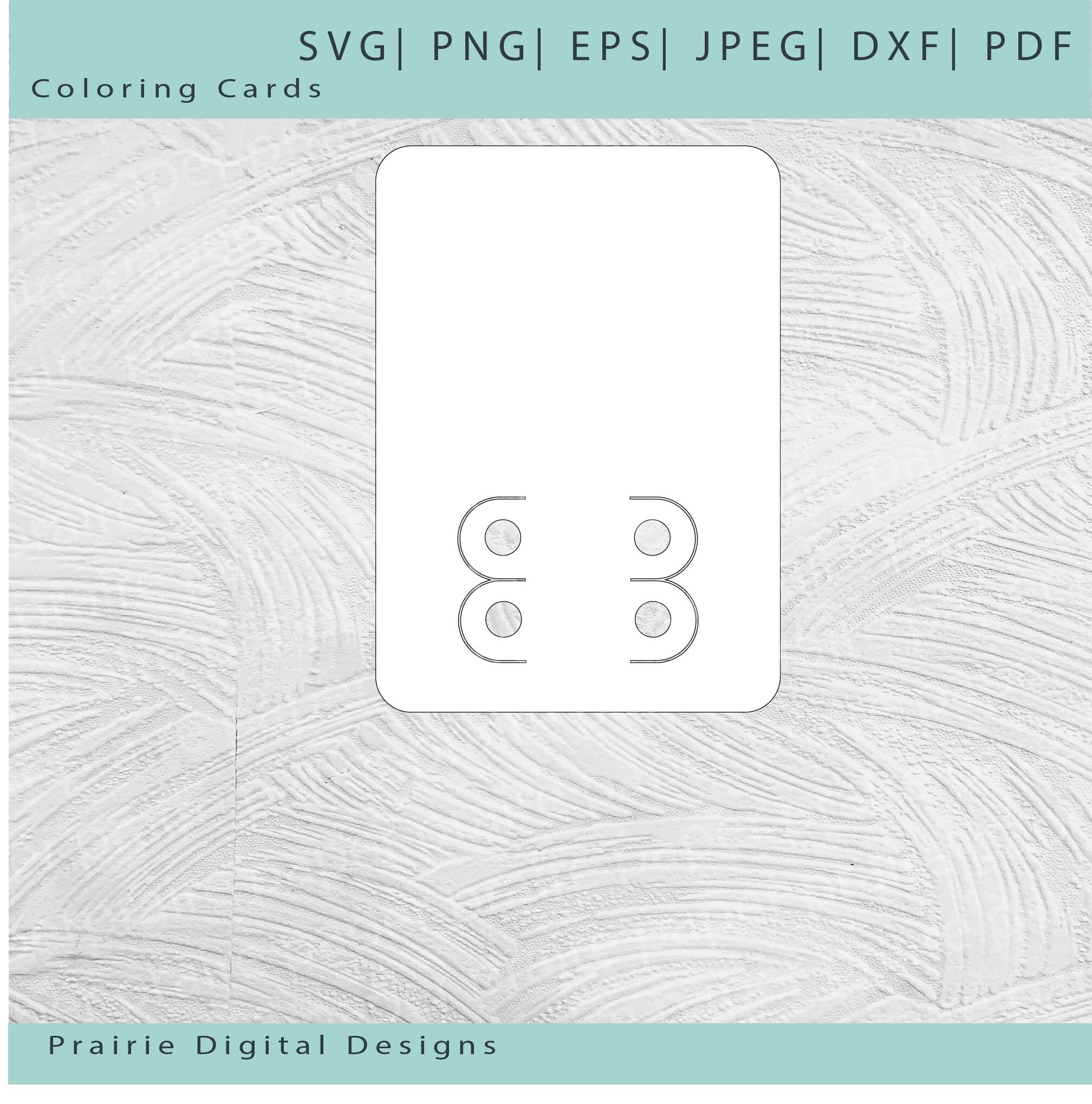 Coloring Card Svg-coloring Card Template-crayon Holder SVG - Etsy Canada