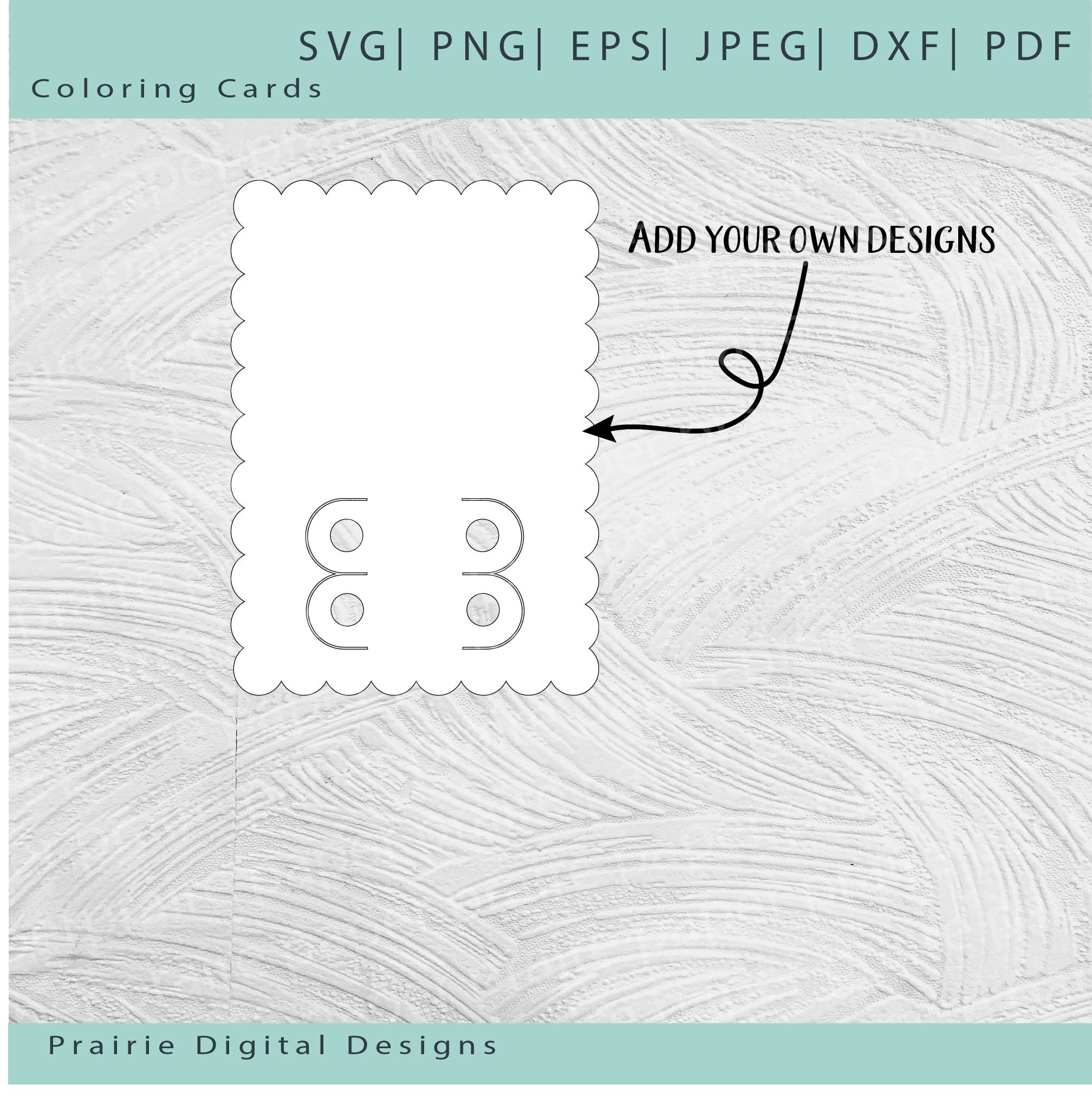Coloring Card Svg-coloring Card Template-crayon Holder SVG - Etsy Canada