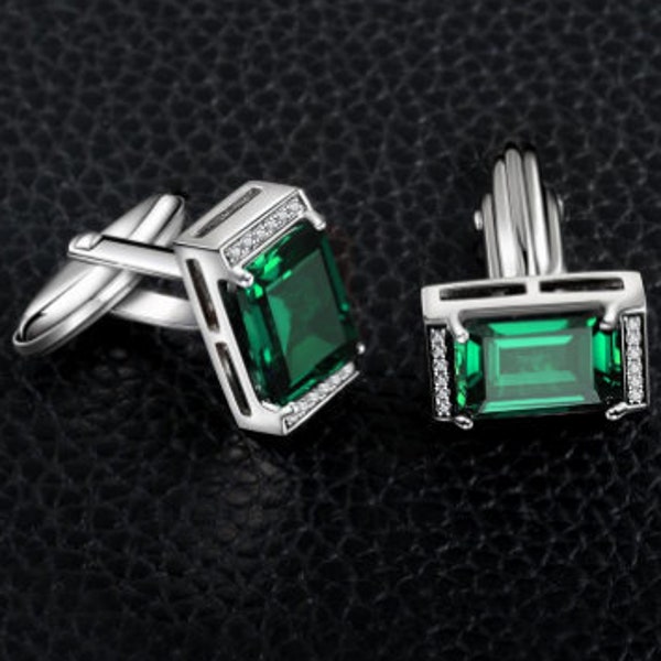 Green Cufflinks - Etsy