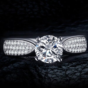 Cubic Zirconia Ring925 Sterling Silver Ring Gemstone and - Etsy