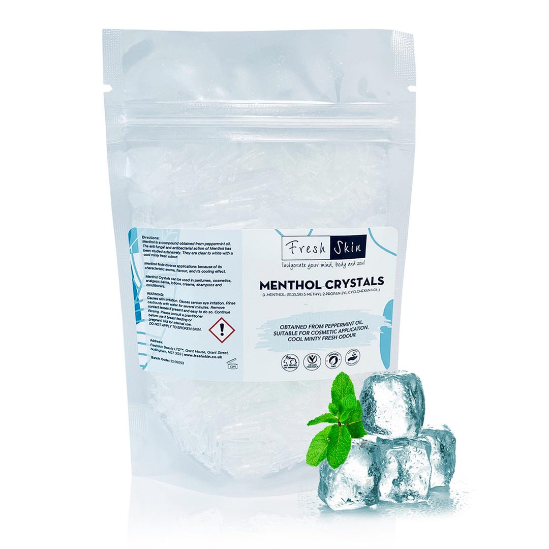 Menthol Crystals - Premium BP/EP Grade Natural Aromatherapy - Various ...