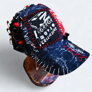 CUSTOM PATCHED Bleach Effect Baseball Cap , Punk Cap , Cap for Men ...
