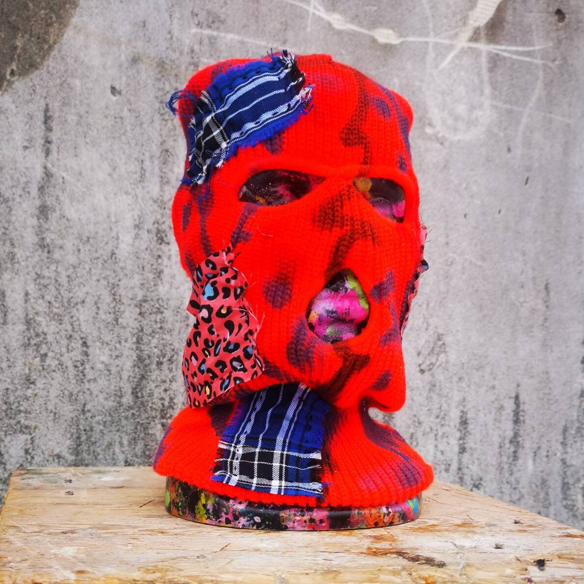 Custom Painted Ski Mask Balaclava Bright Orange - Etsy