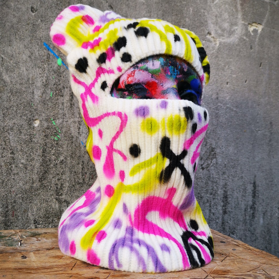 Graffiti Mickey Mouse Multi Colored Ski Mask Balaclava - Etsy
