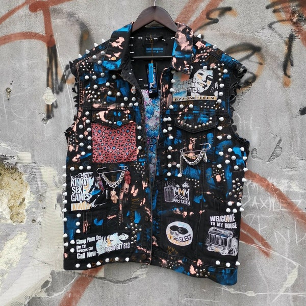 Punk Vest - Etsy