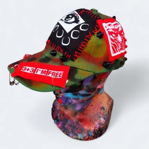 Custom Painted Green Baseball Cap - Etsy