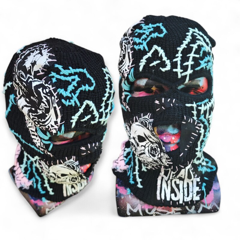 Fuzzy Ski Mask - Etsy